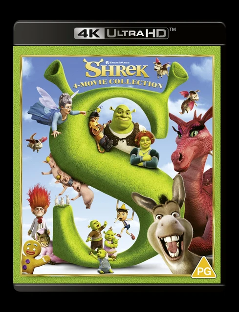 SHREK 1-4 (4K UHD Blu-ray) Sutton Foster Daniel Breaker Christopher ...