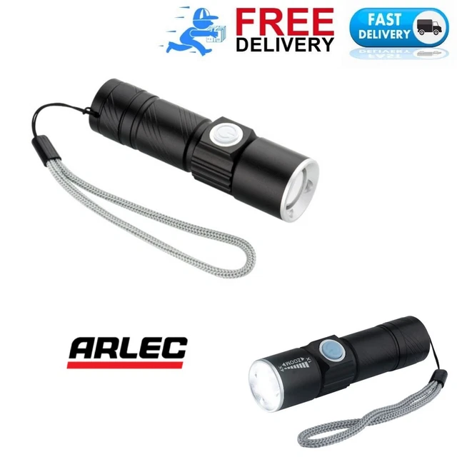 ARLEC 100 LUMEN Mini Rechargeable Torch £9.99 - PicClick UK