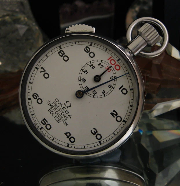 OMEGA STOP WATCH vintage calibre 8300 lemania Swiss working 7 jewel ...