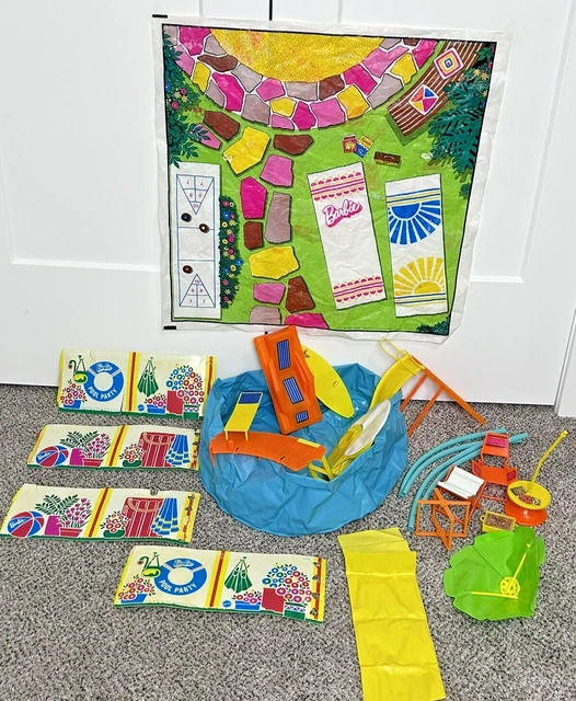 VTG MATTEL 1970’S Toy Barbie’s Beach Bus Pool Camp Chair Lounge ...