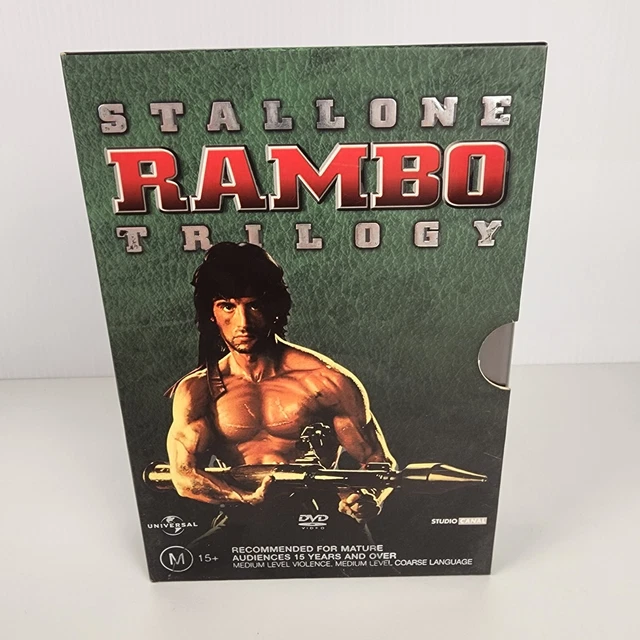 RAMBO TRILOGY BOX Set Sylvester Stallone - Rambo 1 2 & 3 DVD Region 4 ...