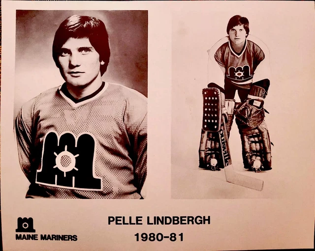 PELLE LINDBERGH AHL Maine Mariners Rare Goalie Photo Nhl Philadelphia ...