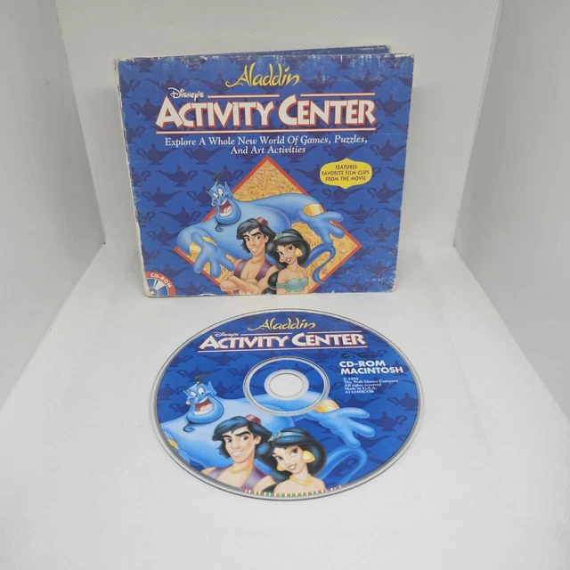 DISNEY'S ALADDIN ACTIVITY Center PC CD-ROM Windows / MAC Interactive ...