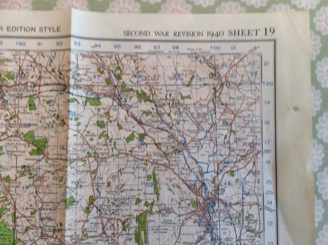 WW2 WAR OFFICE 1942 Military Map, Windermere & Ulverston - Home Guard ...