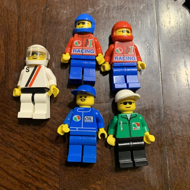 LEGO OCTAN BLUE Oil Logo LOT Minifigure CITY Figure Vintage Racing RACE ...