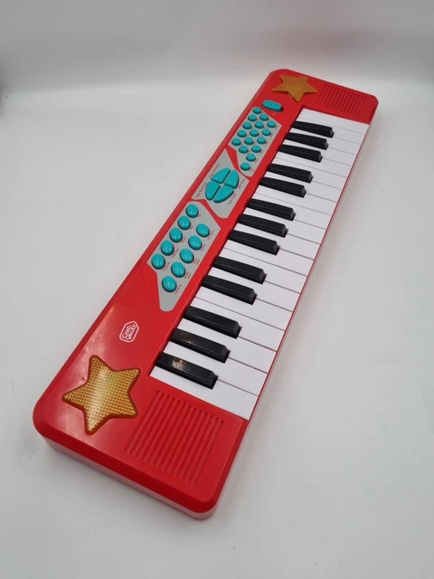 CHAD VALLEY CHILDREN'S Electronic Keyboard Red Orange Stars Drum Sounds ...