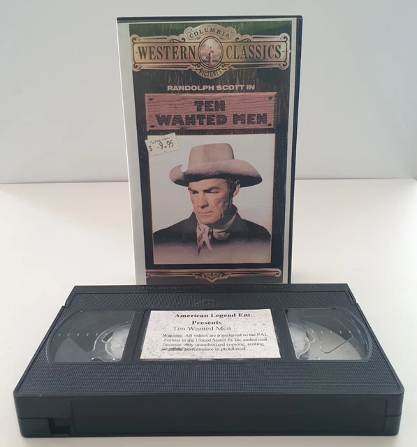TEN WANTED MEN (VHS) 1954 Color RANDOLPH SCOTT Columbia Pictures $11.95 ...
