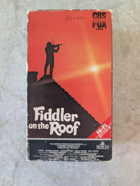 FIDDLER ON THE Roof VHS 2 Tape Set 1971, 1986 CBS FOX £4.45 - PicClick UK