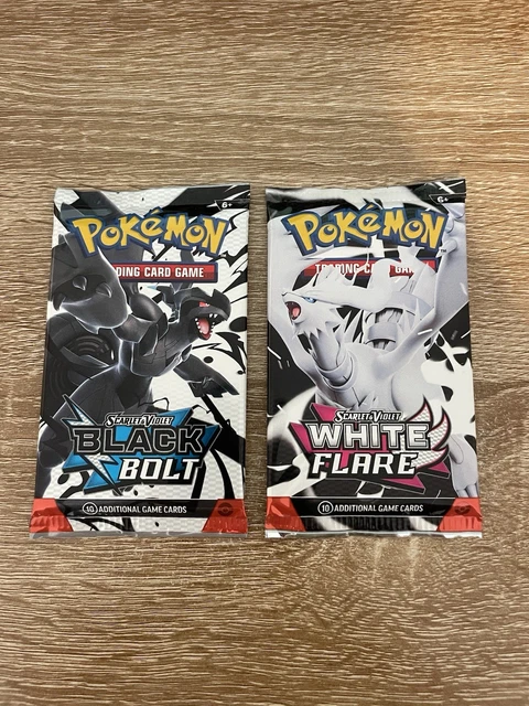 POKEMON BLACK BOLT and White Flare English Sealed Booster Packs £16.13 ...