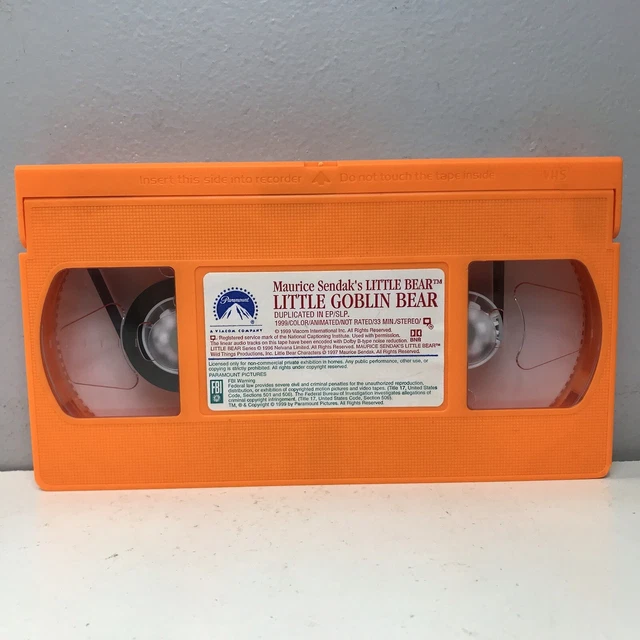 NICK JR LITTLE Bear Goblin Bear VHS Video Tape Only Halloween ...