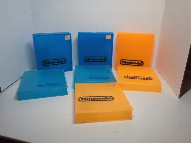 LOT OF 7 Vintage NES Nintendo Hard Clamshell Clear Plastic Case OEM ...