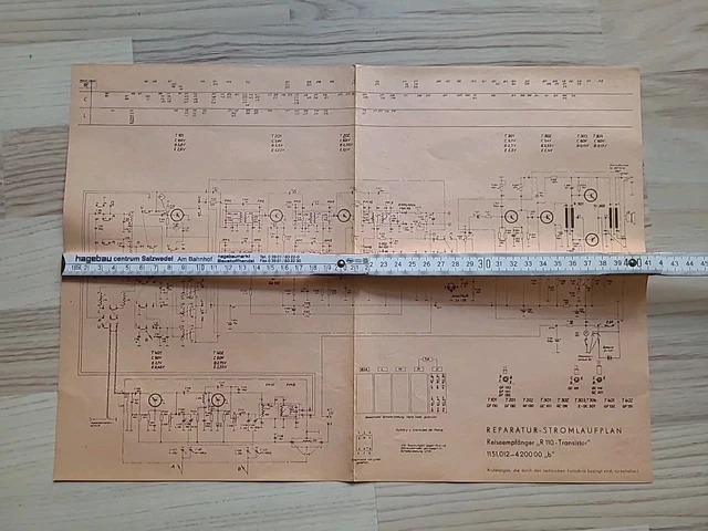 R110 R 110 Transistor DDR Stern Radio Org. Schaltplan Reparatur ...