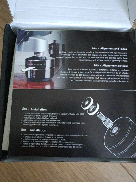 ISOACOUSTICS GAIA III Isolation Feet 1 Set £172.30 - PicClick UK