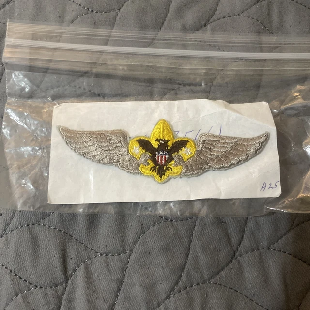 VINTAGE AIR SCOUT Universal Wings PATCH BSA Boy Scout Uniform Program ...