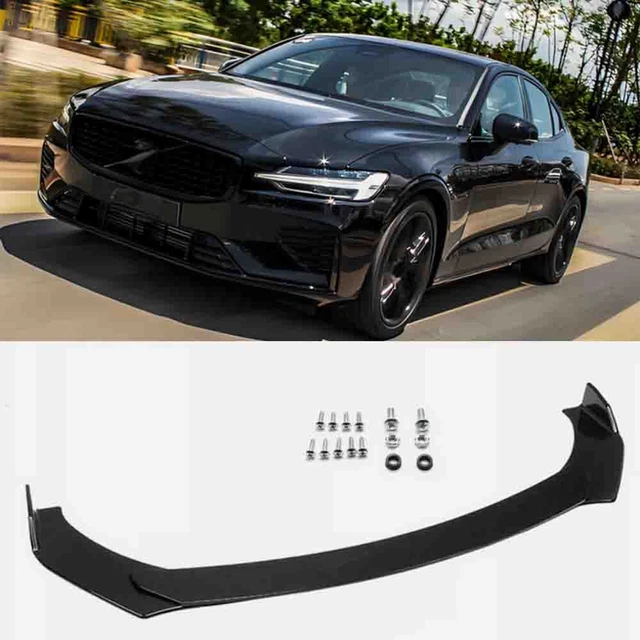 FRONT BUMPER LIP Body Splitter Spoiler Chin Gloss Black For Volvo S60 ...