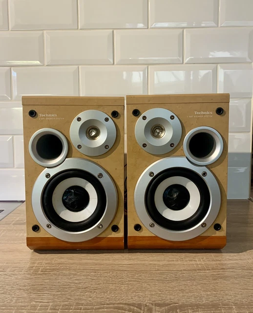 TECHNICS SB-HD505 2 Way Base Reflex Speakers Bookshelf Wooden £25.00 ...