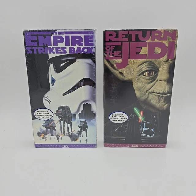 1995 STAR WARS VHS Tape Lot Empire Strikes Back Return Of The Jedi ...
