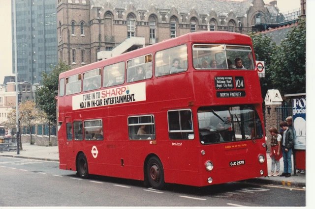 LONDON BUS PHOTO - DMS2257 (HT) route 104 £0.50 - PicClick UK