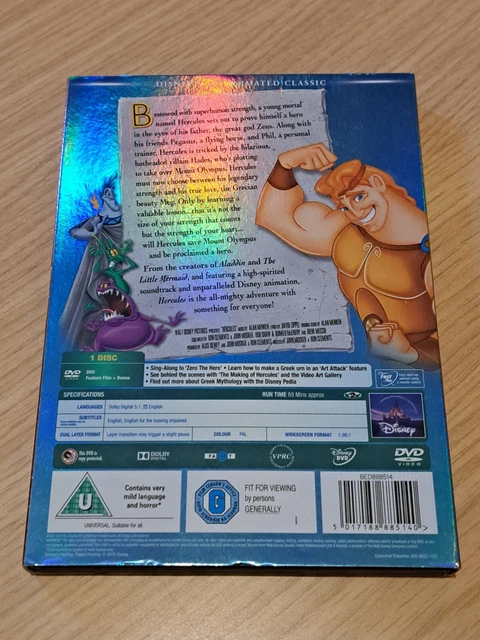 DISNEY CLASSICS HERCULES Dvd With Slipcover £5.99 - PicClick UK
