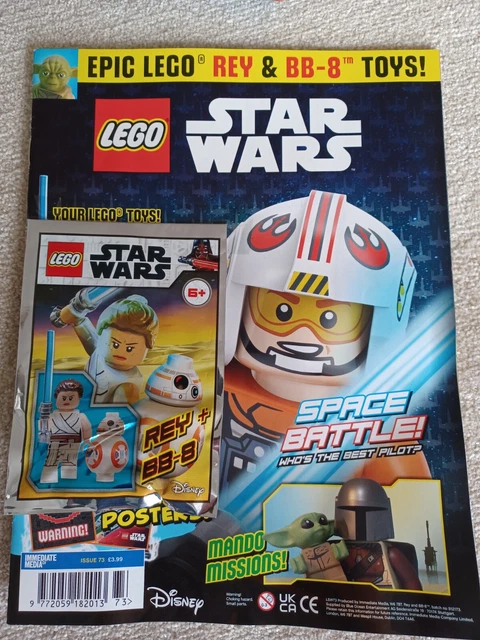LEGO STAR WARS Immediate Media Magazine 73 Rey and BB8 minifigures £11.11 - PicClick UK