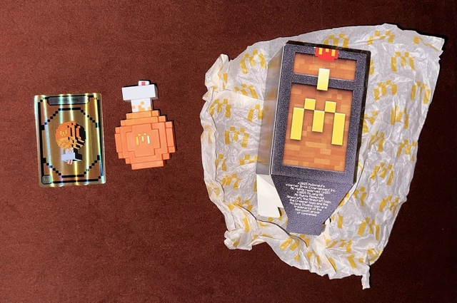 MINECRAFT MCDONALD’S ADULT Happy Meal Toy ‘Soda Potion’ With Redeemable ...