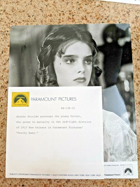 PRETTY BABY BROOKE SHIELDS, SUSAN SARANDON ORIGINAL 1978 3- 8X10s £28. ...