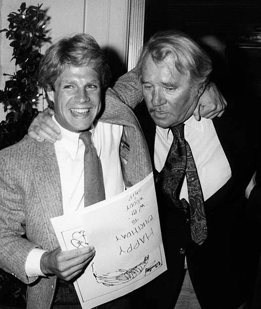 WOODY BROWN & actor Howard Duff at the birthday party for Stella S ...