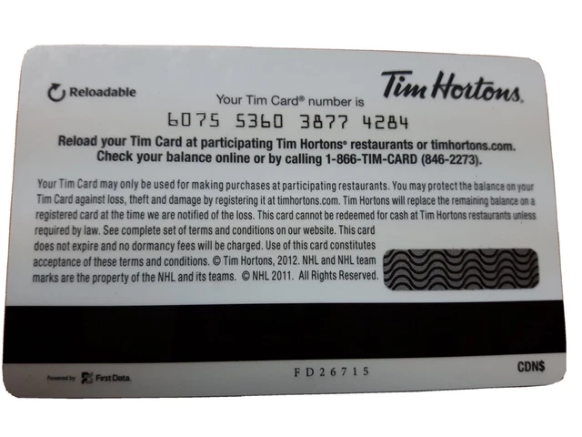 30 NHL TEAM Logos - Reloadable -Quickpay -Tim Card -Collectable - FREE ...