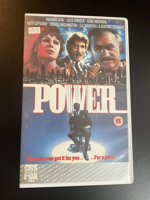POWER (VHS) 1986 Big Box, Richard Gere, Julie Christie, Gene Hackman ...