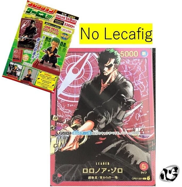 RORONOA ZORO OP01-001 Gold Text Leader Card Only 2024 LECAFIG ONE PIECE ...