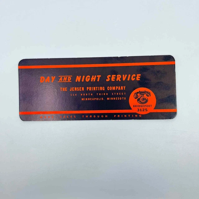 1930S BLOTTER CARD Perkins-Tracy Printing Co. Minneapolis St. Paul MN ...