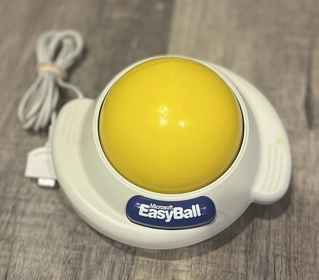 MICROSOFT EASYBALL WINDOWS 95 Rare Vintage Joystick Controller PC 9 Pin ...