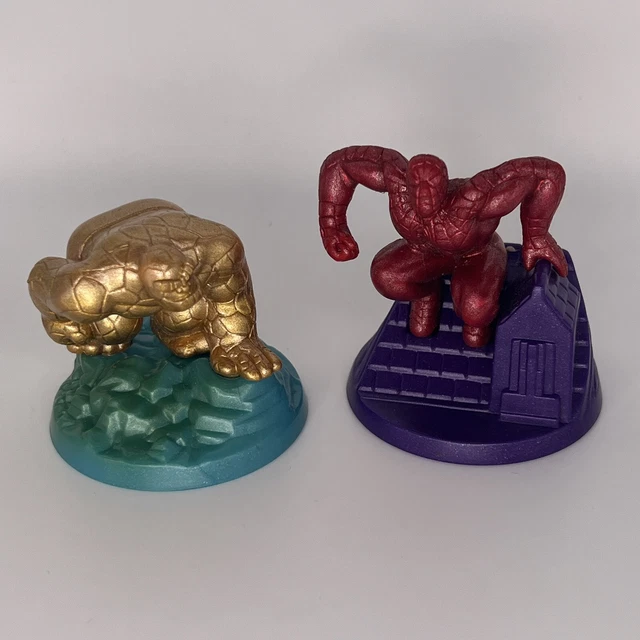 1998 MARVEL COMICS McDonalds Action Figures The Thing Spider-Man ...