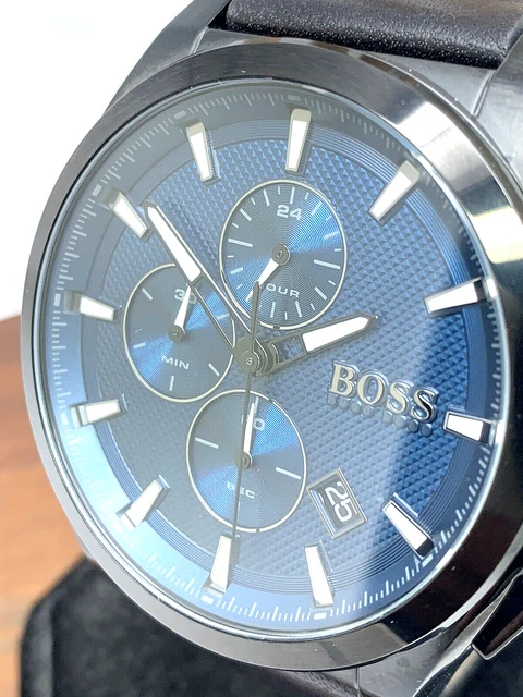 OROLOGIO UOMO HUGO Boss 1513883 Cronografo Quarzo Quadrante Blu ...