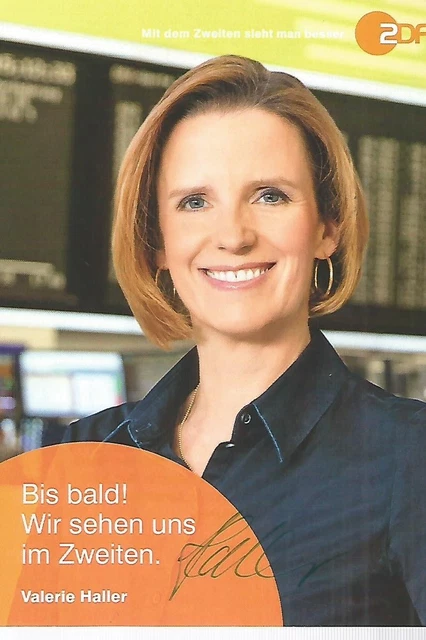VALERIE HALLER Moderatorin handsigniert 2025 EUR 1,00 - PicClick DE