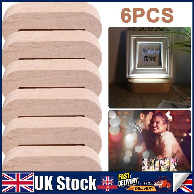 OVAL DISPLAY PEDESTAL - LED Lights Display Base with USB (White Light ...