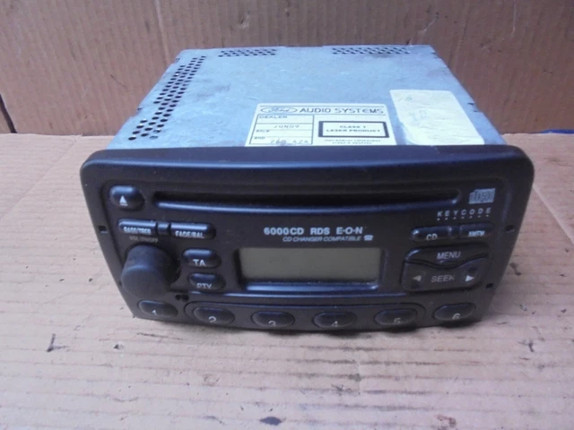FORD 6000CD RADIO Stereo Cd Player Unit With Code Ys4F-18C815-Ad ...