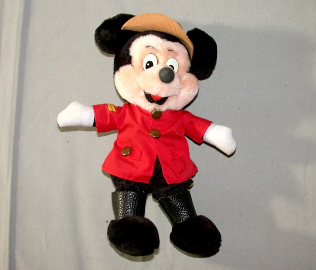 DISNEY DISNEYLAND MICKEY Mouse Royal Canadian Mounted Police Plush ...