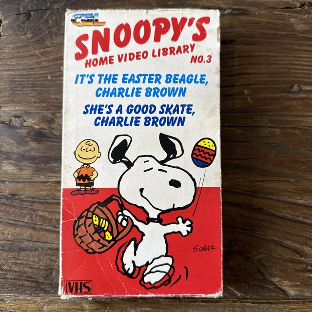 SNOOPY’S HOME VIDEO Library No.3 Charlie Brown Peanuts Rare VHS Copy £ ...
