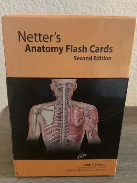 NETTER'S ANATOMY FLASH cards 2nd Edition $23.99 - PicClick