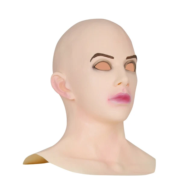 Roanyer Realistic Silicone Female Head Mask And Crossdresser Cosplay