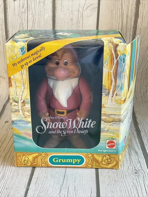 1992 MATTEL DISNEY Snow White Seven Dwarfs Grumpy 10223 Color Change ...