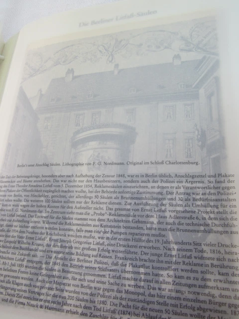BERLIN ARCHIV ERGÄNZUNG I: 1005 Berliner Litfaß Säulen EUR 20,49 ...