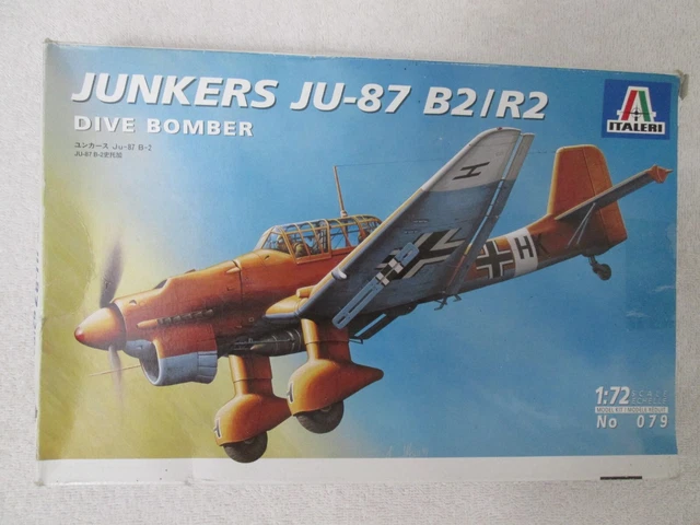 1/72 ITALERI JUNKERS Ju 87 B2/R2 German Luftwaffe dive bomber $10.00 ...