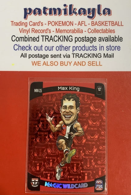 2021 AFL TEAMCOACH Magic Wildcard St Kilda Max King Mw15 Team Coach EUR ...