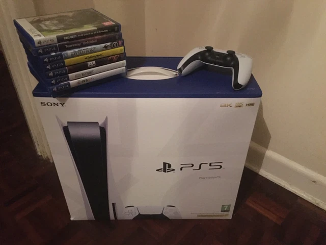 SONY PS5 BLU-RAY Disc Edition Console +extra controller + games £4.20 ...