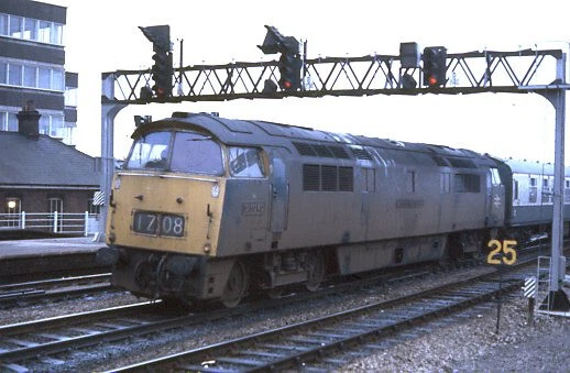 ORIGINAL COLOUR SLIDE of D1040 BR class 52 Western diesel hydraulic ...