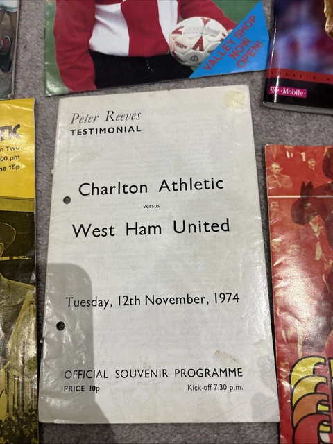 CHARLTON ATHLETIC MEMORABILIA X 8 Programmes £3.31 - PicClick UK