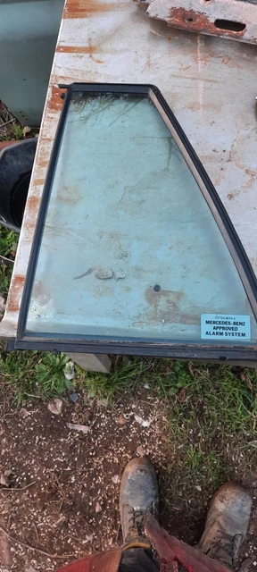 (AS) MERCEDES BENZ W124 Estate Rear Window Door Quarter Glass Left Side ...