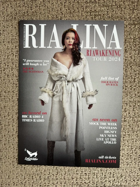 RIA LINA REAWAKENING Your 2024 Comedy Theatre Flyer - New £2.99 ...